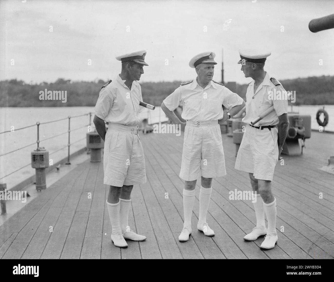 ADMIRAL SIR JAMES SOMMERVILLE, C-IN-C EASTERN FLEET, VISITS HMS ...