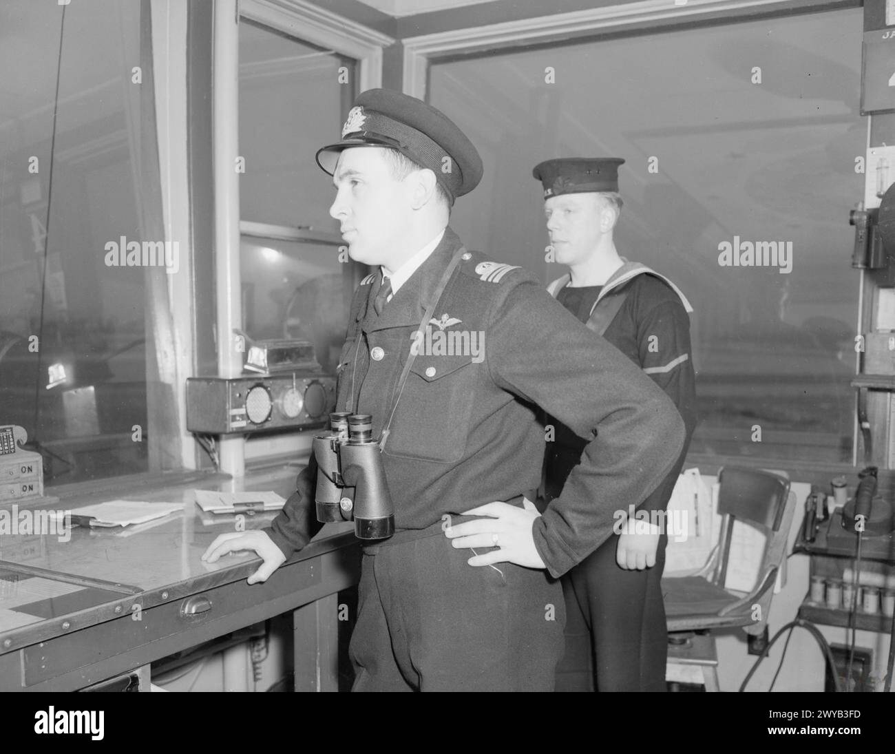 In February 1945 at Yarmouth, Nova Scotia, Lieut Cdr Harley, RN, and ...