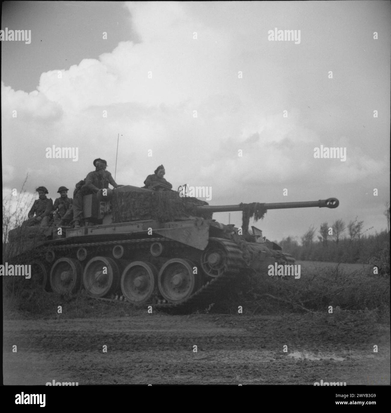 THE BRITISH ARMY IN NORTH-WEST EUROPE 1944-45 - A Comet tank of 2nd ...