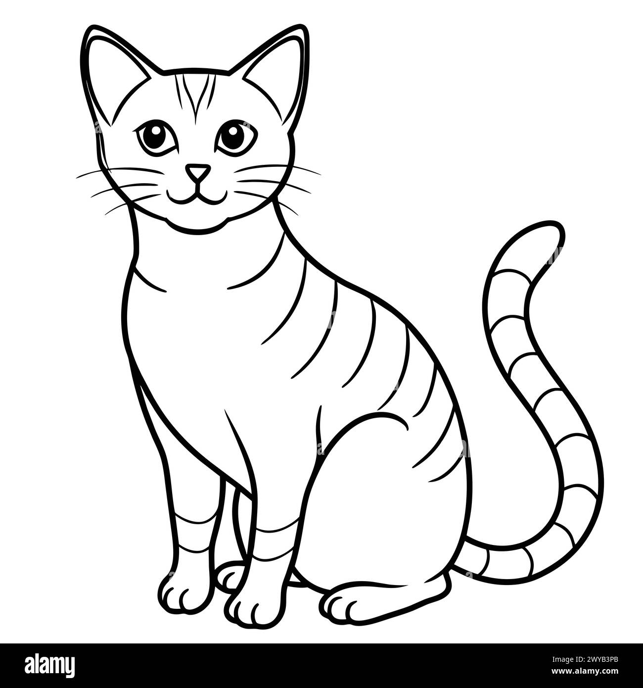 CAT LINE ART DESIGN Stock Vector Image & Art - Alamy