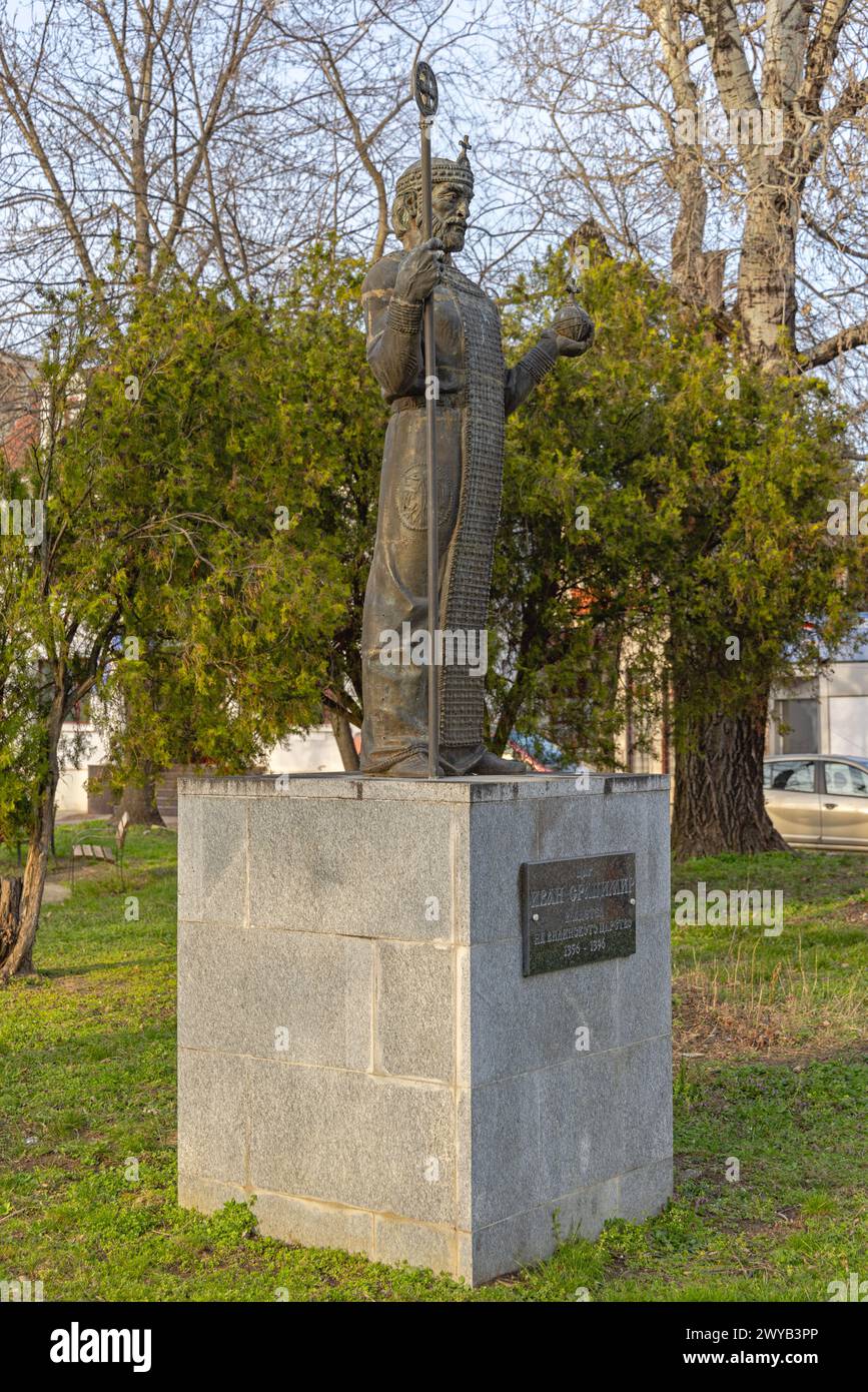 Vidin, Bulgaria - March 16, 2024: Monument to Tsar Ivan Sratsimir ...