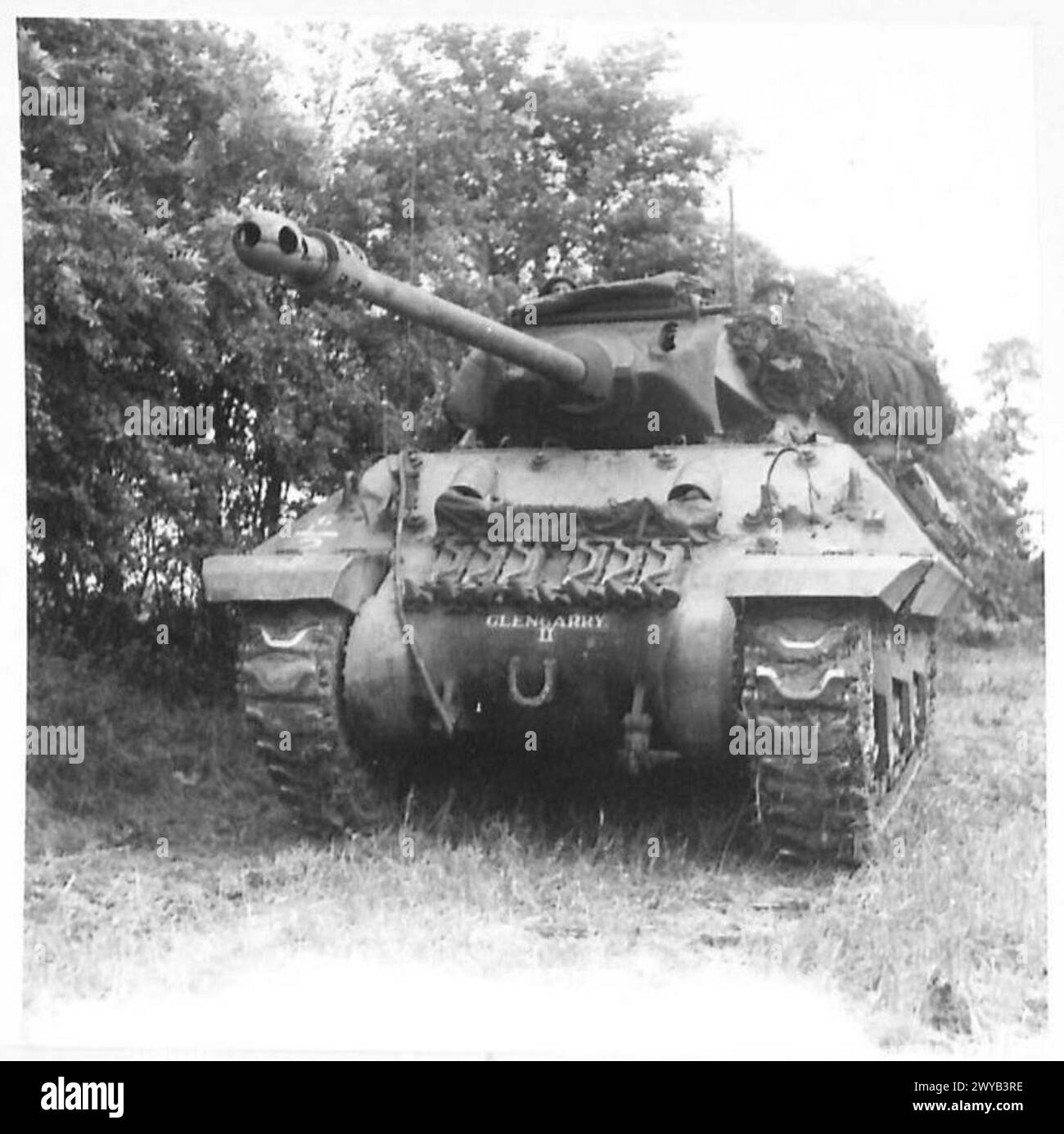 BRITISH ATTACK IN FRANCE - Original wartime caption: Sherman M4 AT ...