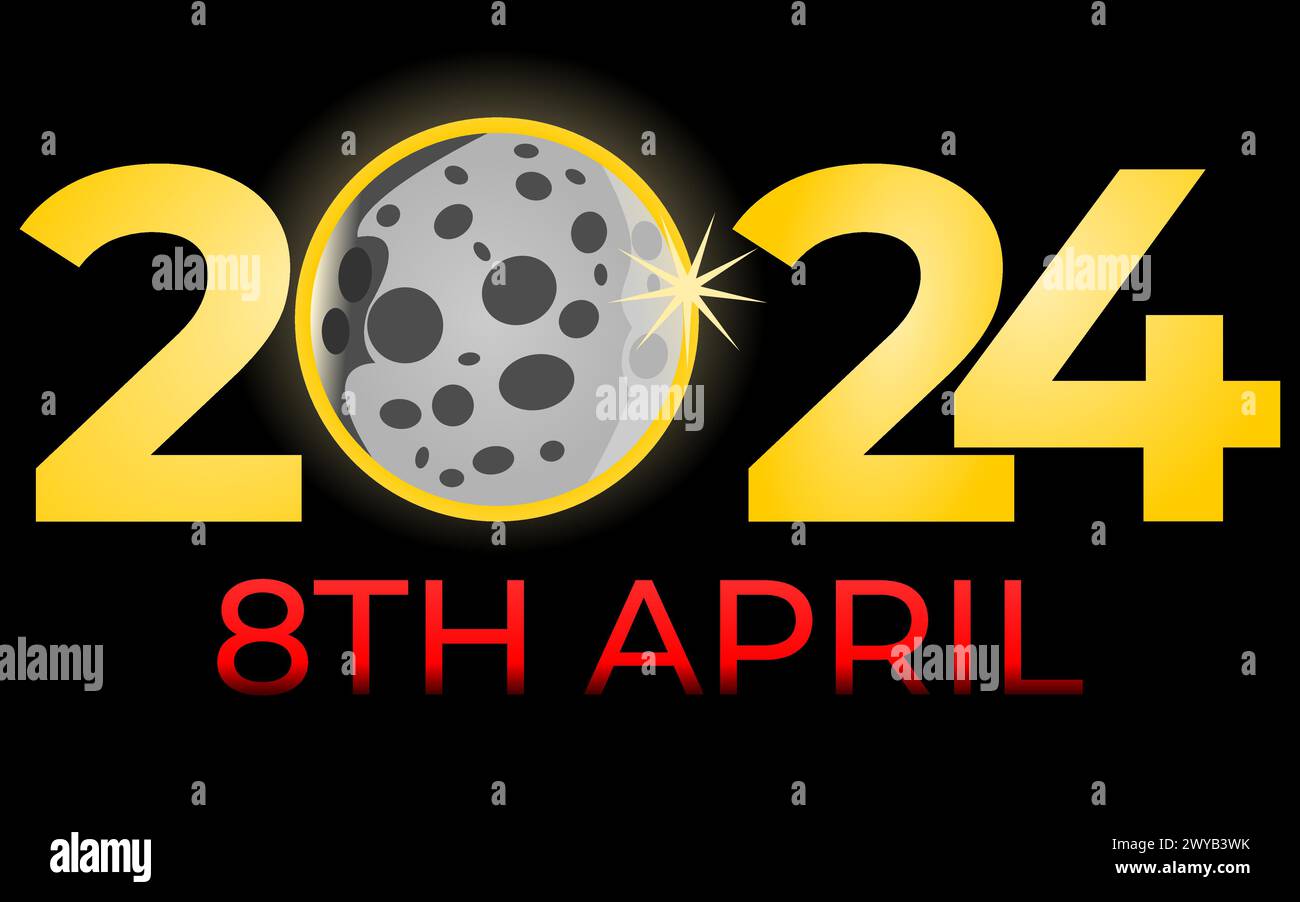 total eclipse, eclipse solar, total solar eclipse April 8 2024 vector ... total eclipse, eclipse solar, total solar eclipse April 8 2024 vector ...