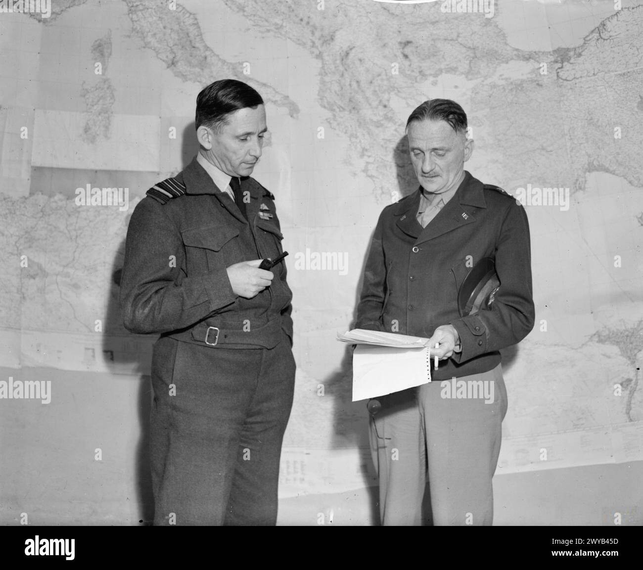 Air Chief Marshal Sir Arthur Tedder of Mediterranean Air Command ...