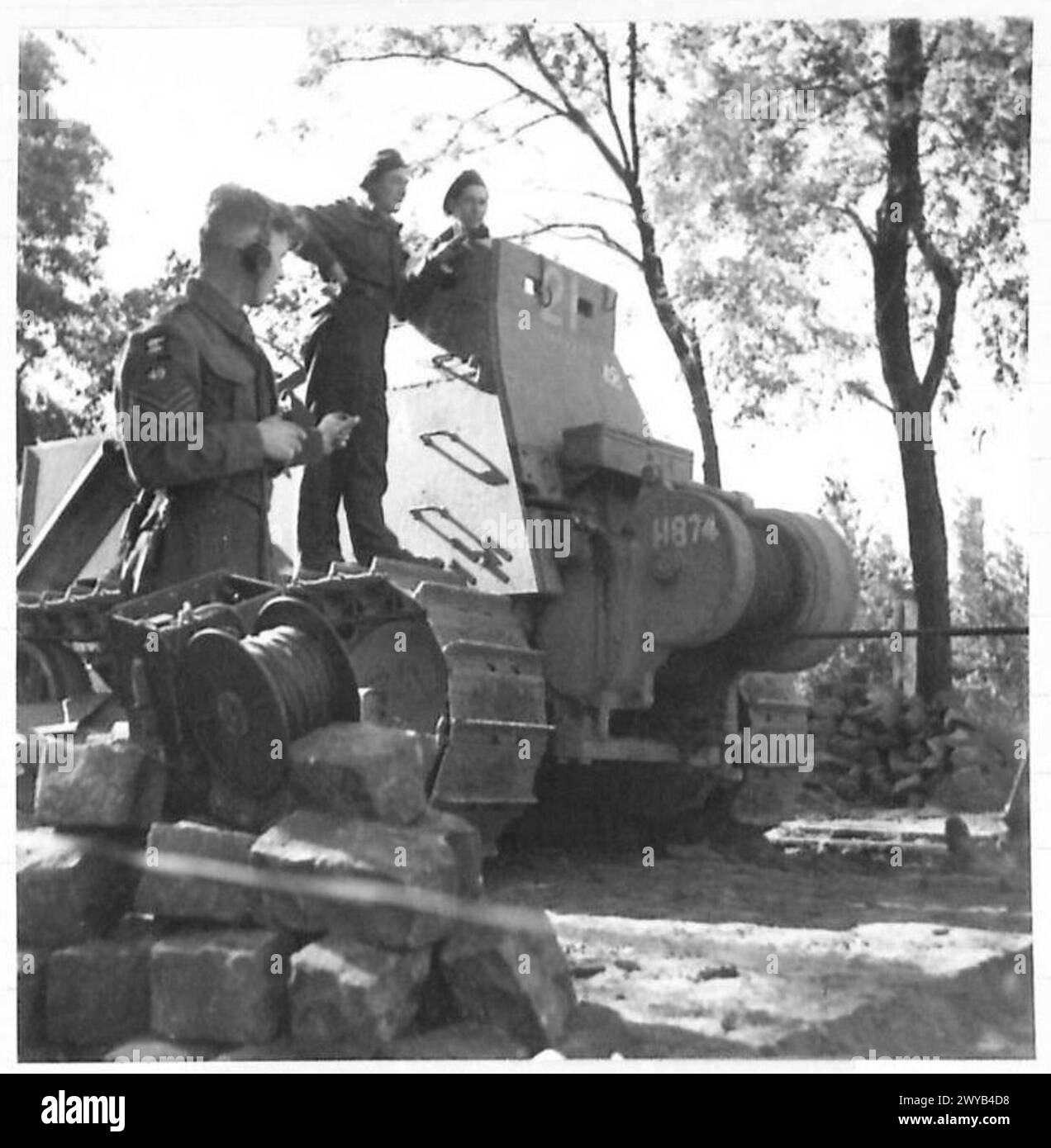 Sgt-in-Charge operates the winch and signals instructions to a ...