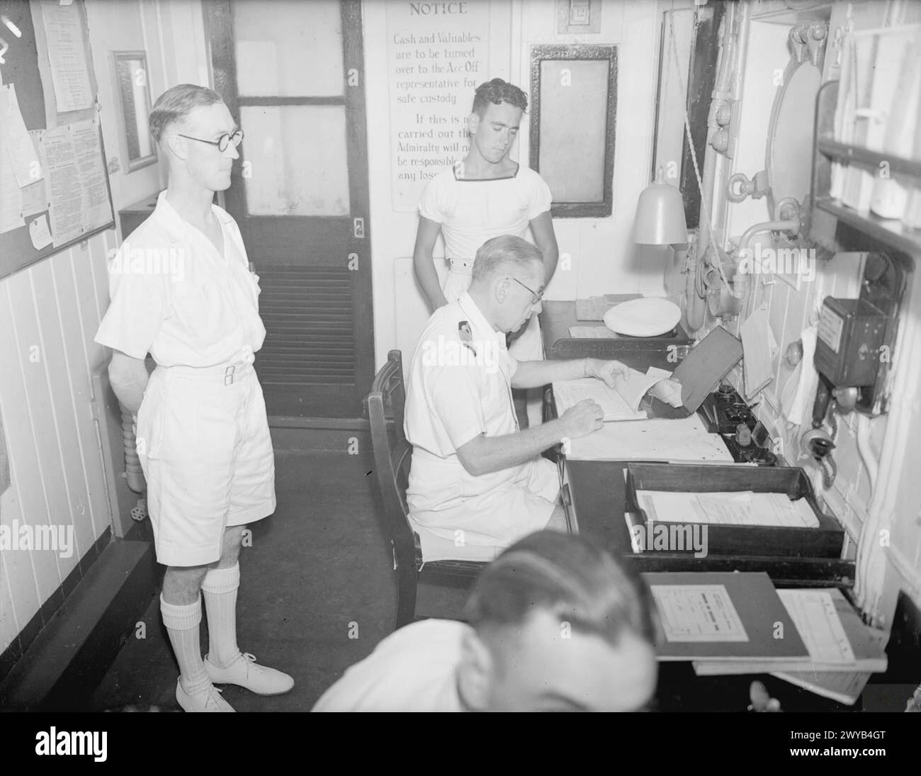 HMS MAINE; THE NAVY'S HOSPITAL SHIP. JULY 1942, ON BOARD HMS MAINE ...