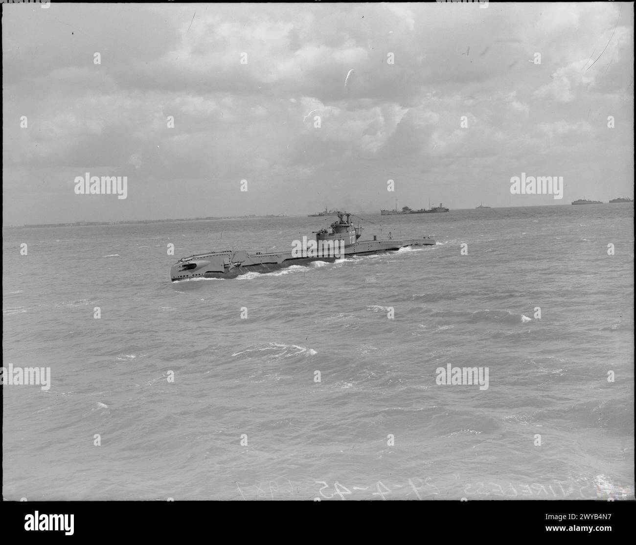 BRITISH WARSHIPS OF THE SECOND WORLD WAR - HMS TIRELESS, underway in ...