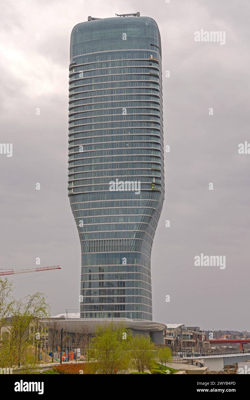 Belgrade, Serbia - March 11, 2024: New Skyscraper Glass Building ...