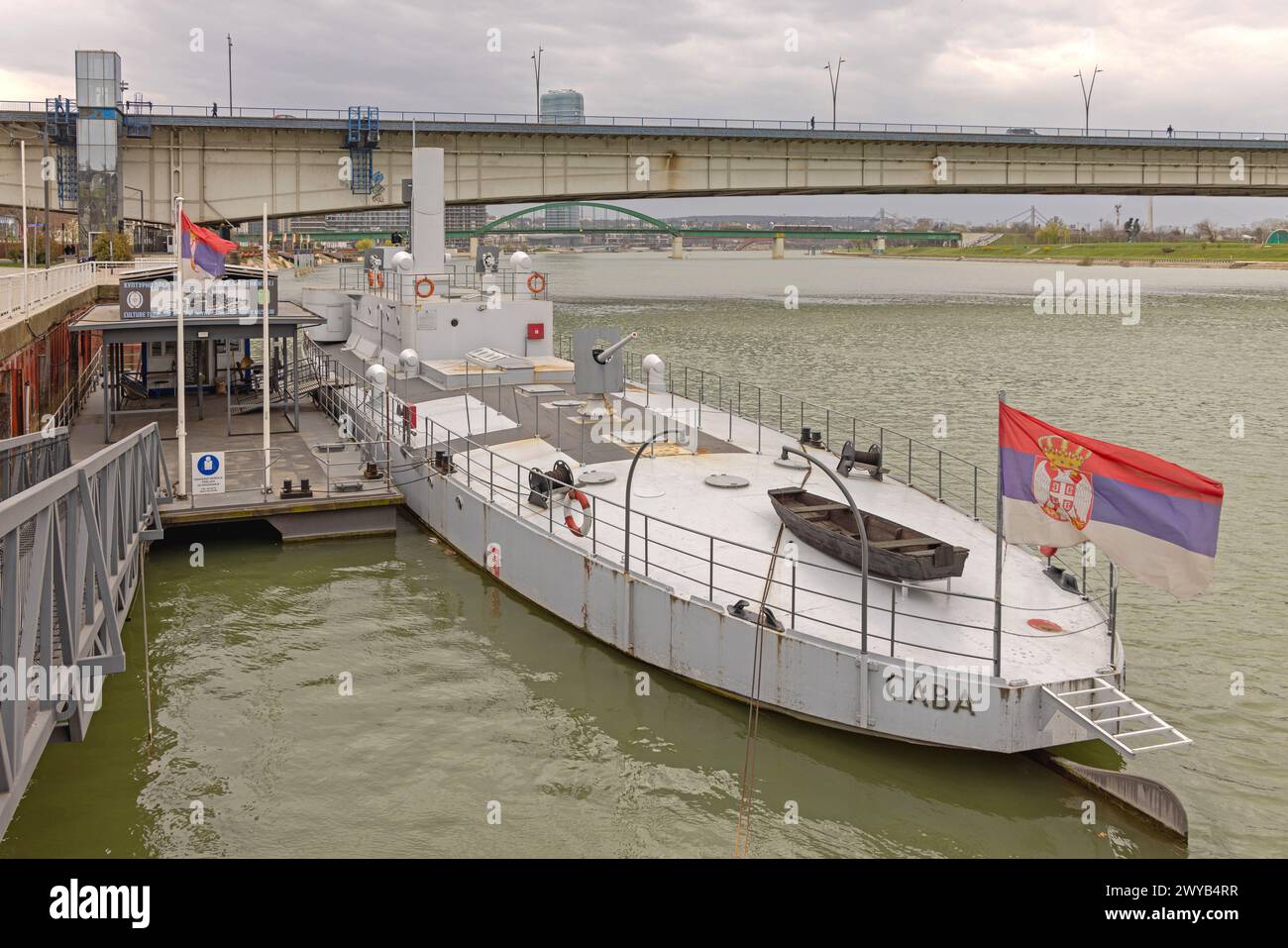 Belgrade, Serbia - March 11, 2024: Culture Treasure River Ship Monitor ...