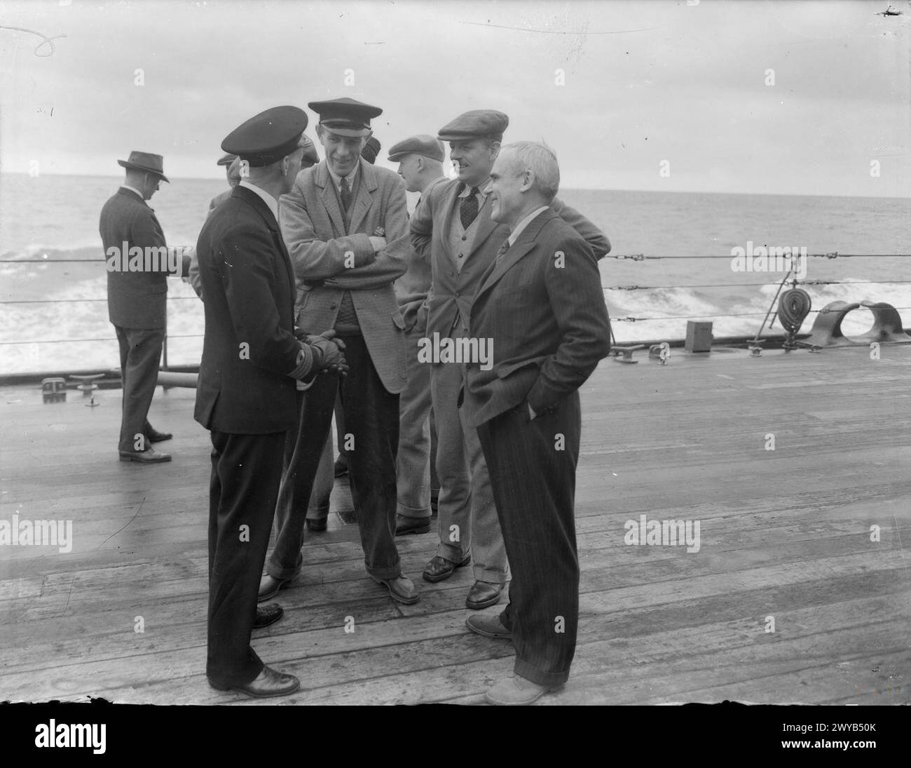 ON BOARD HMS KING GEORGE V WHEN SHE TOOK LORD AND LADY HALIFAX TO ...