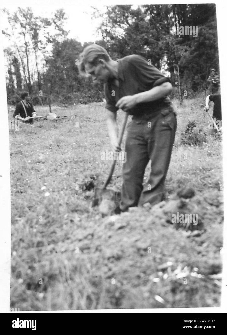 CAEN SECTOR. - Original wartime caption: German prisoners who were ...