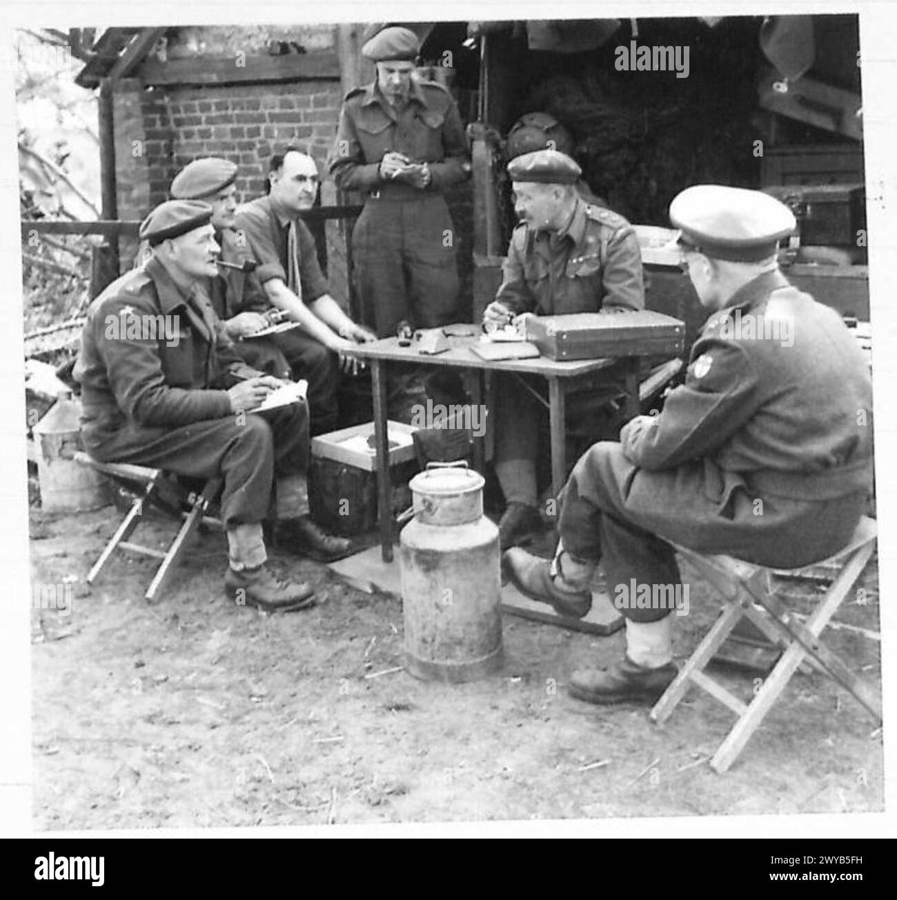 ALLIED MILITARY GOVERNMENT IN GERMANY - Original wartime caption: Lieut ...