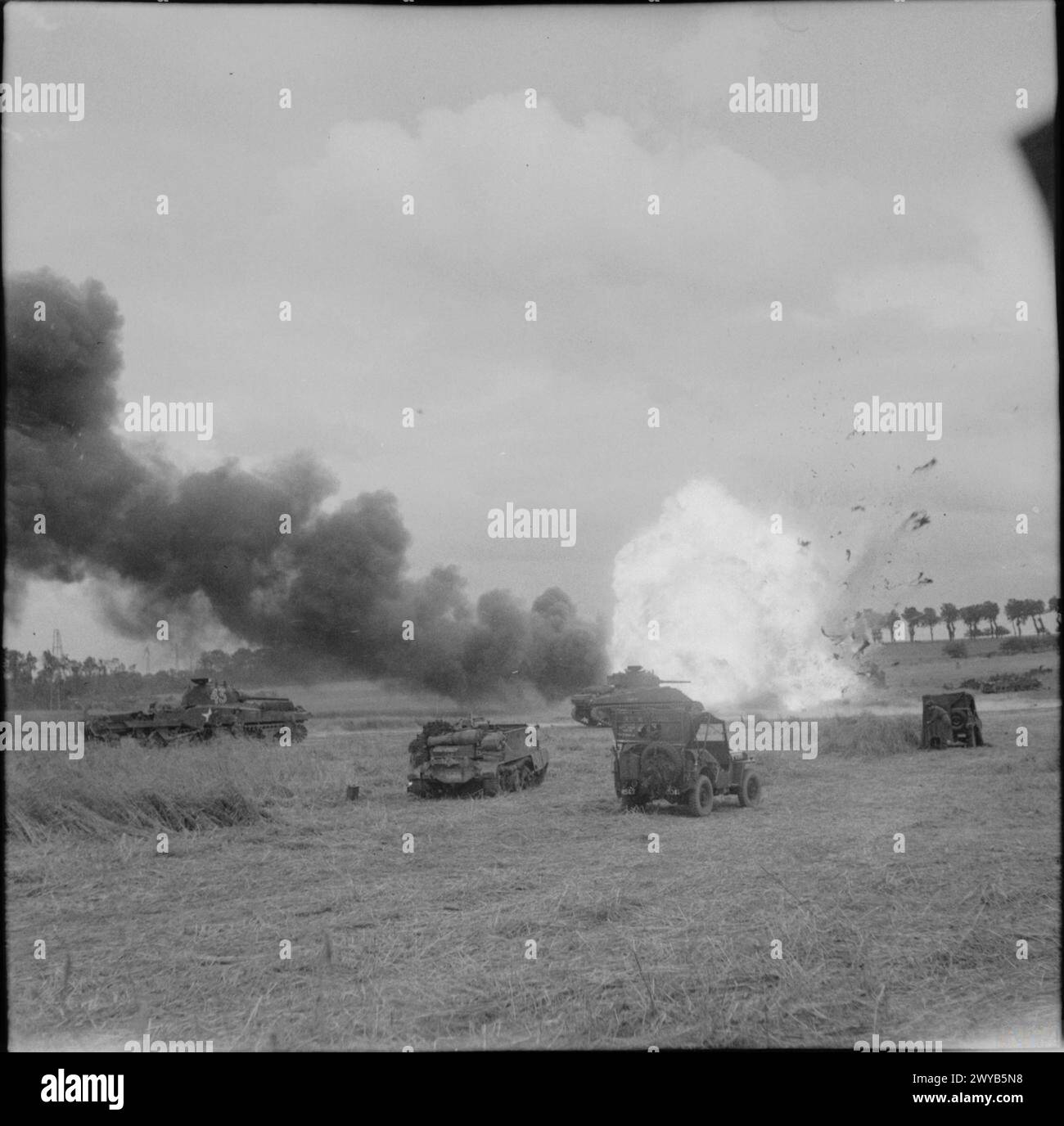 THE BRITISH ARMY IN THE NORMANDY CAMPAIGN 1944 - An ammunition lorry of ...