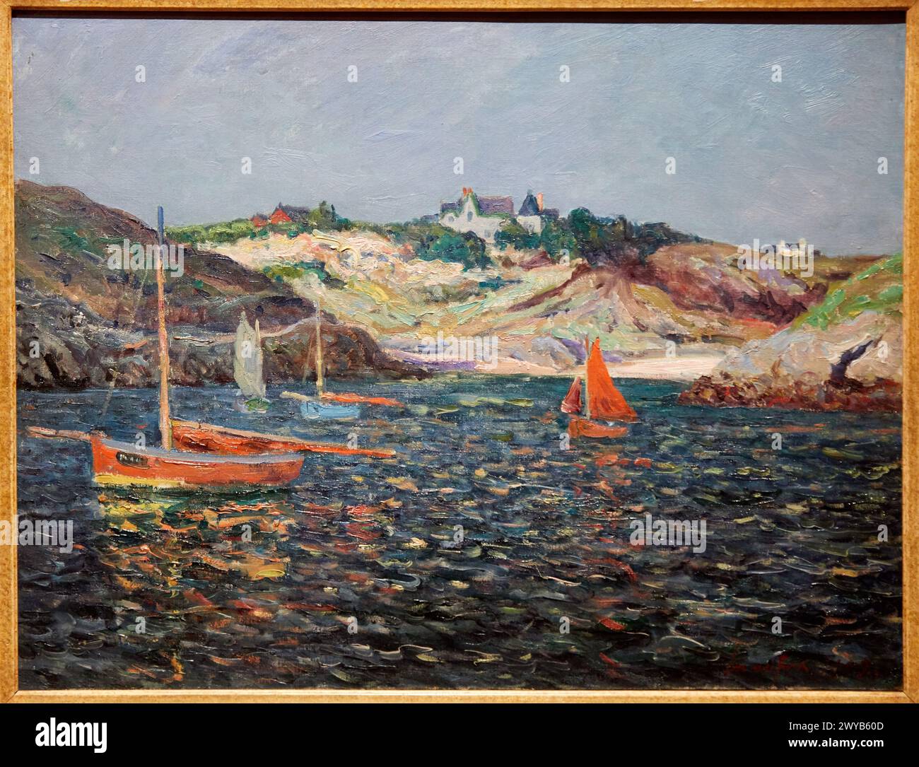 "Entrance to the Port at Port-Goulphar, Belle-île-en-Mer", 1909, Maxime ...