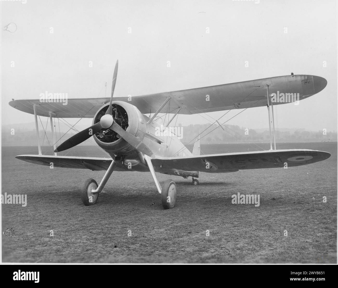 A Gloster Gladiator Mark II aircraft with a Bristol Mercury VIIIa ...