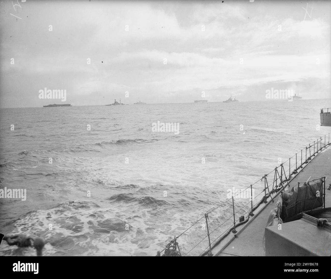 In November 1940, units of the British Fleet were at sea aboard the ...