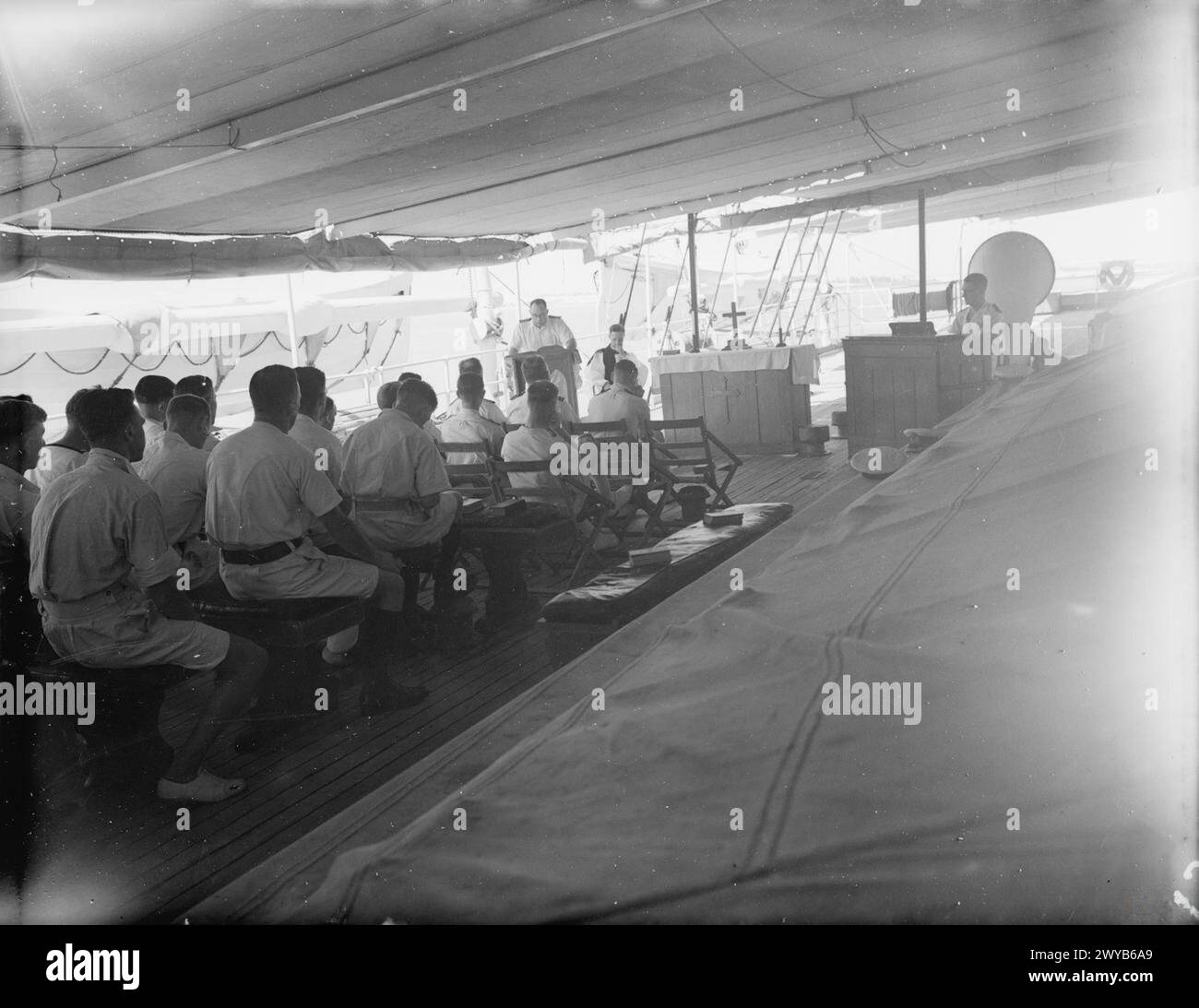 HMS MAINE; THE NAVY'S HOSPITAL SHIP. JULY 1942, ON BOARD HMS MAINE ...