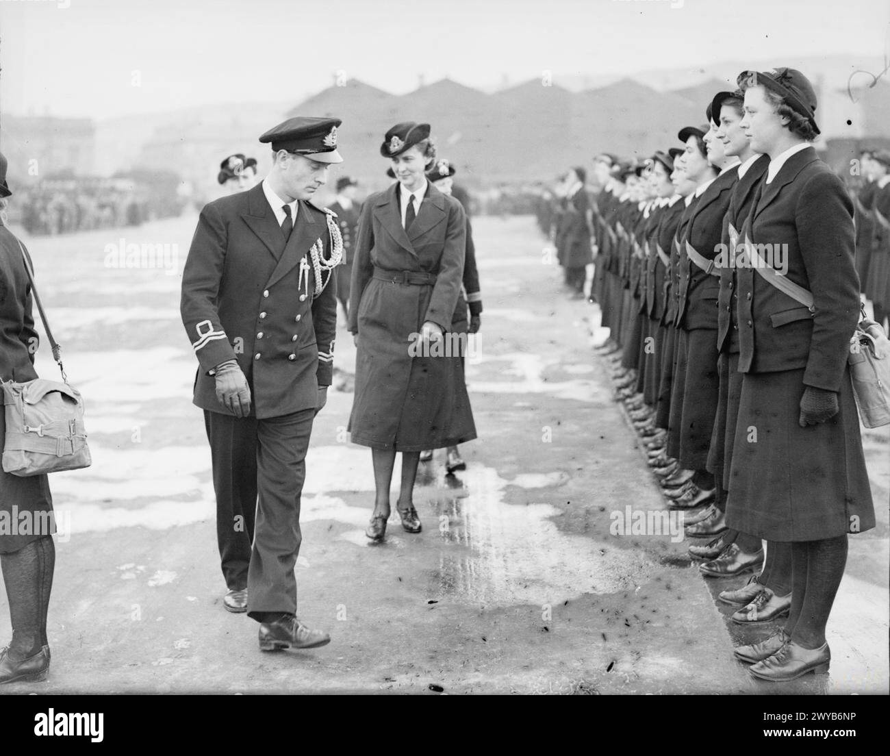 THE VISIT OF HRH THE DUCHESS OF KENT TO THE WRNS HEADQUARTERS, GREENOCK ...