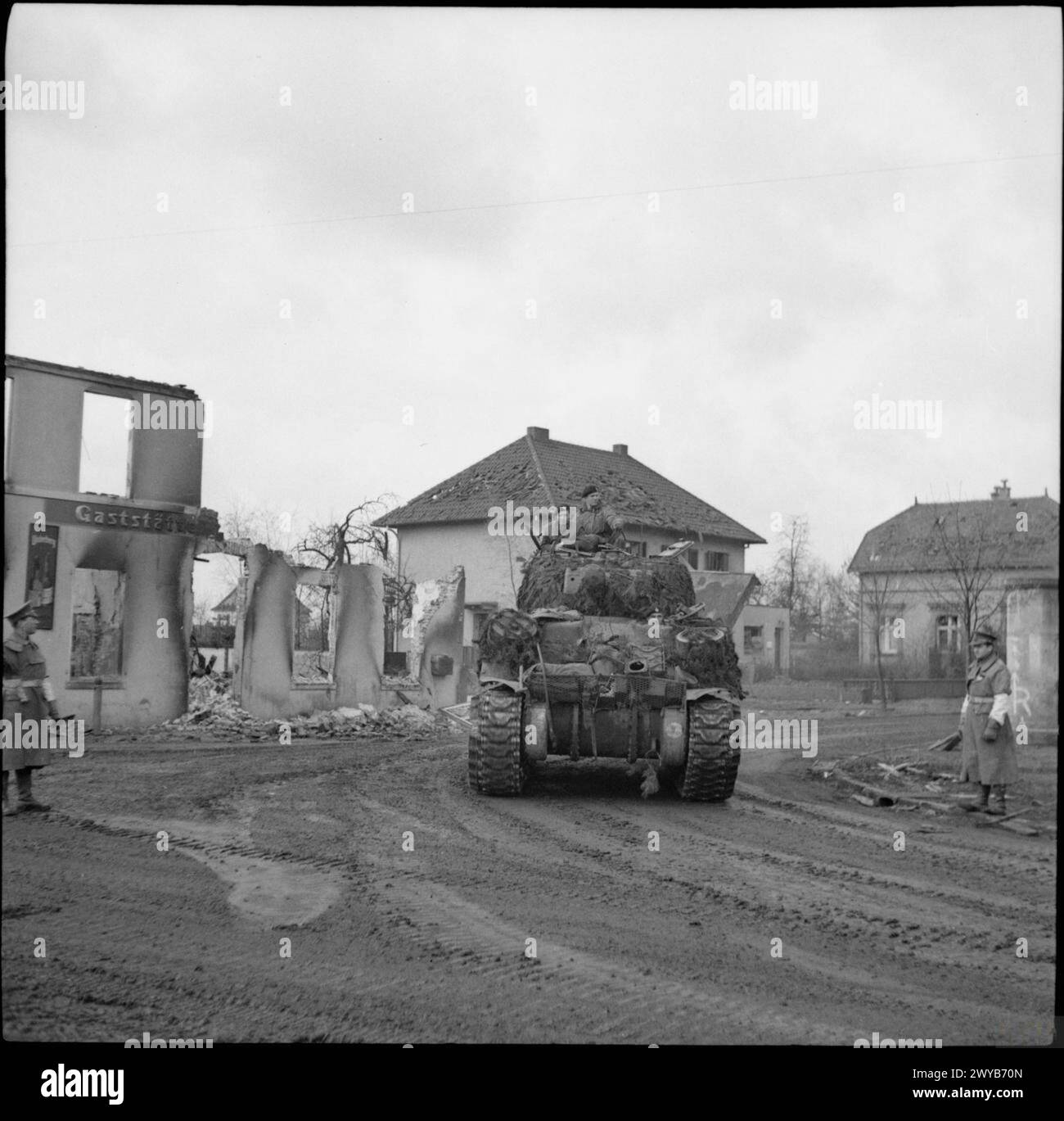 On 30 March 1945, a Sherman tank of the British Army’s 7th Armoured ...