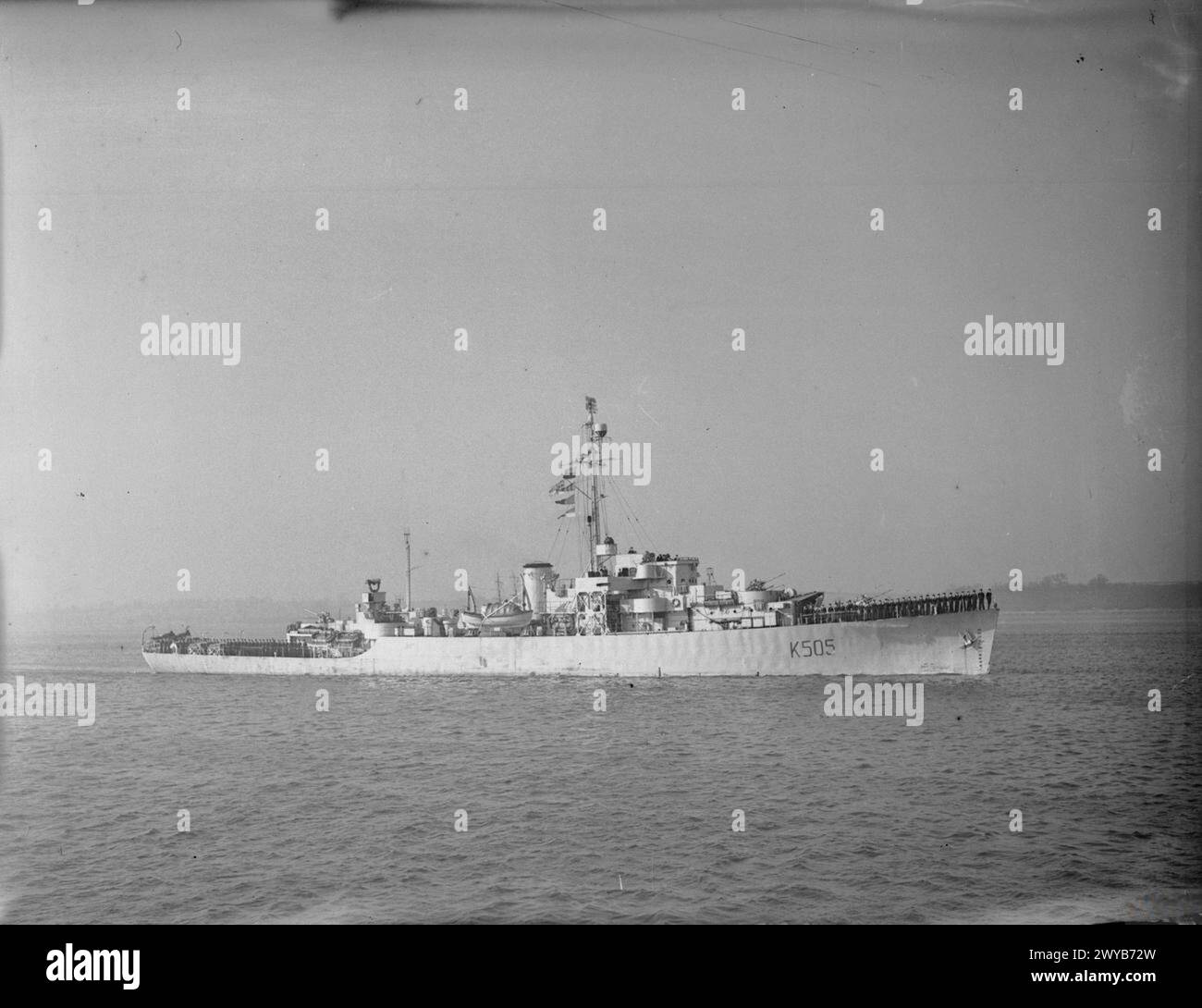 THE ROYAL NAVY DURING THE SECOND WORLD WAR - HMS CAICOS, underway in ...