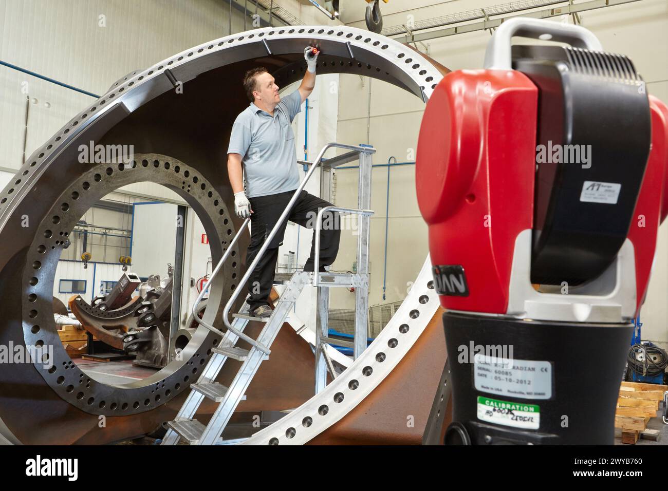 Radian Laser Tracker. Laser Measurement large volumes. Measuring wind ...