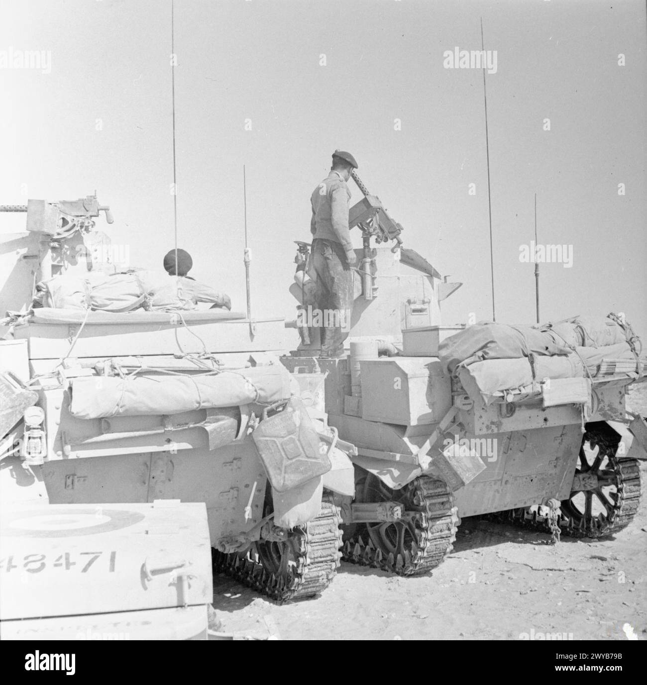 THE BRITISH ARMY IN NORTH AFRICA 1942 - Stuart tanks of 22nd Armoured Brigade, 7th Armoured ...