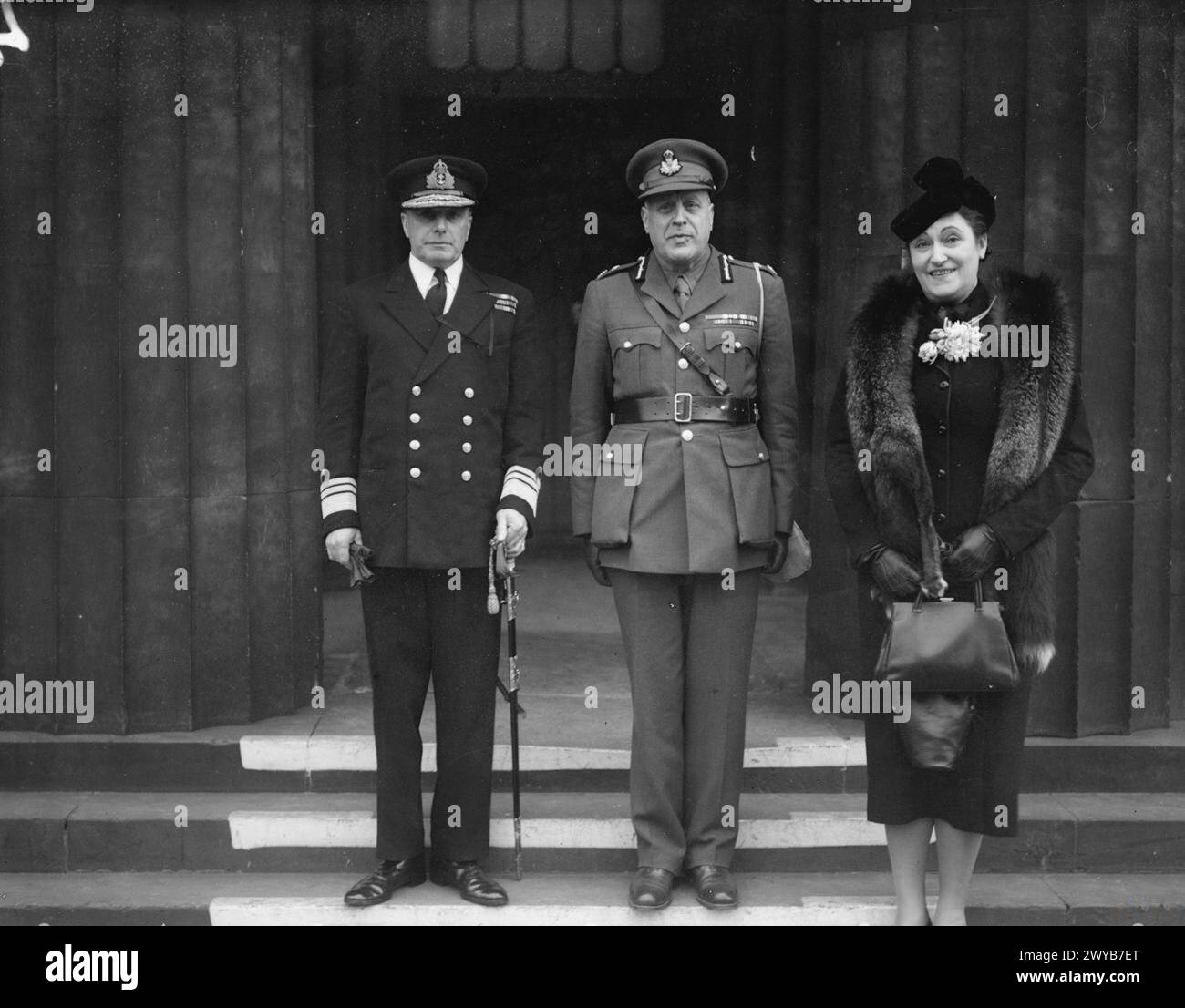 WARSHIP WEEK AT EDINBURGH. 10 DECEMBER 1941. - Left to right: Vice ...