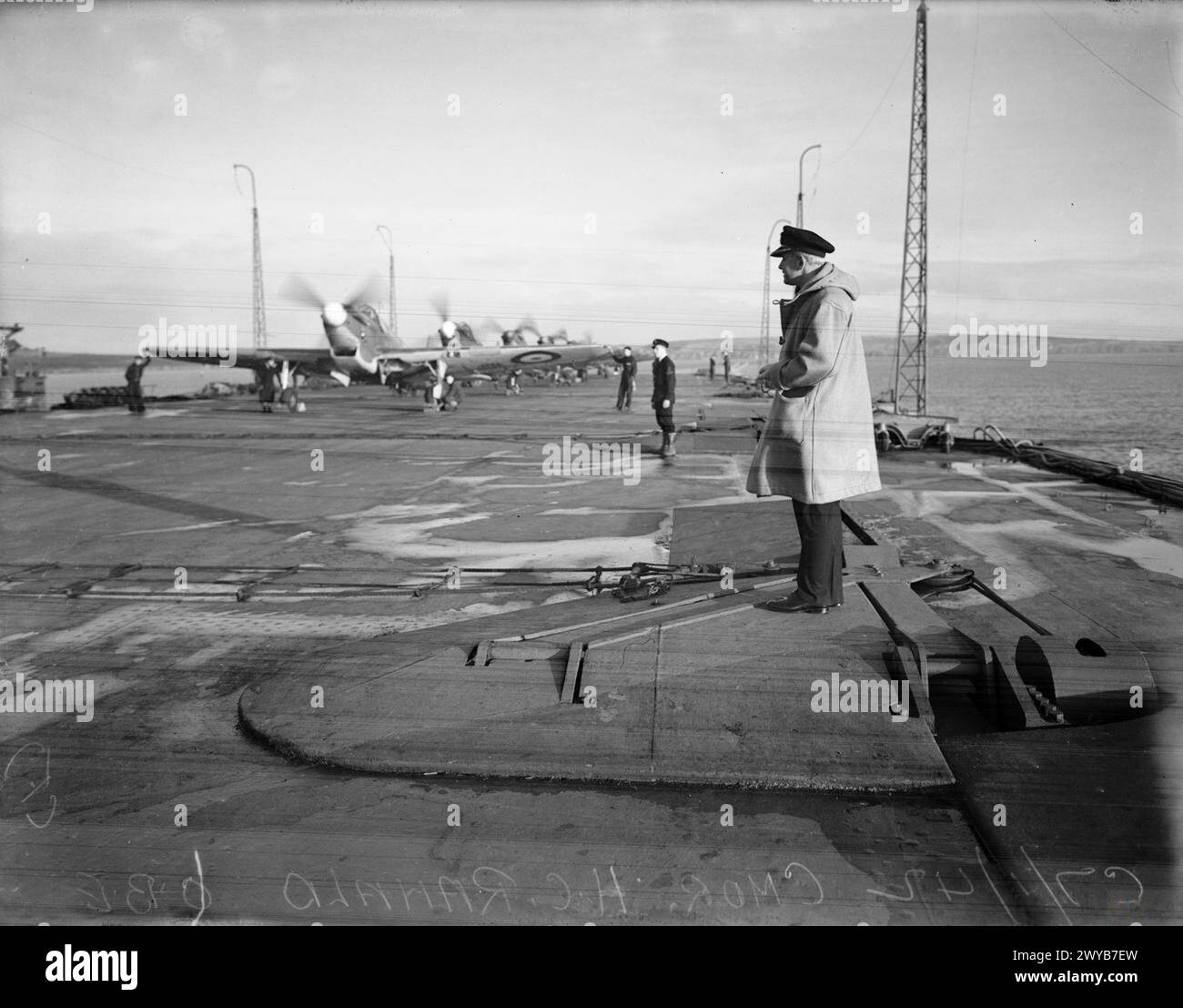 FLEET AIR ARM. 7 JANUARY 1942, ON BOARD HMS VICTORIOUS. FIGHTER PILOTS ...
