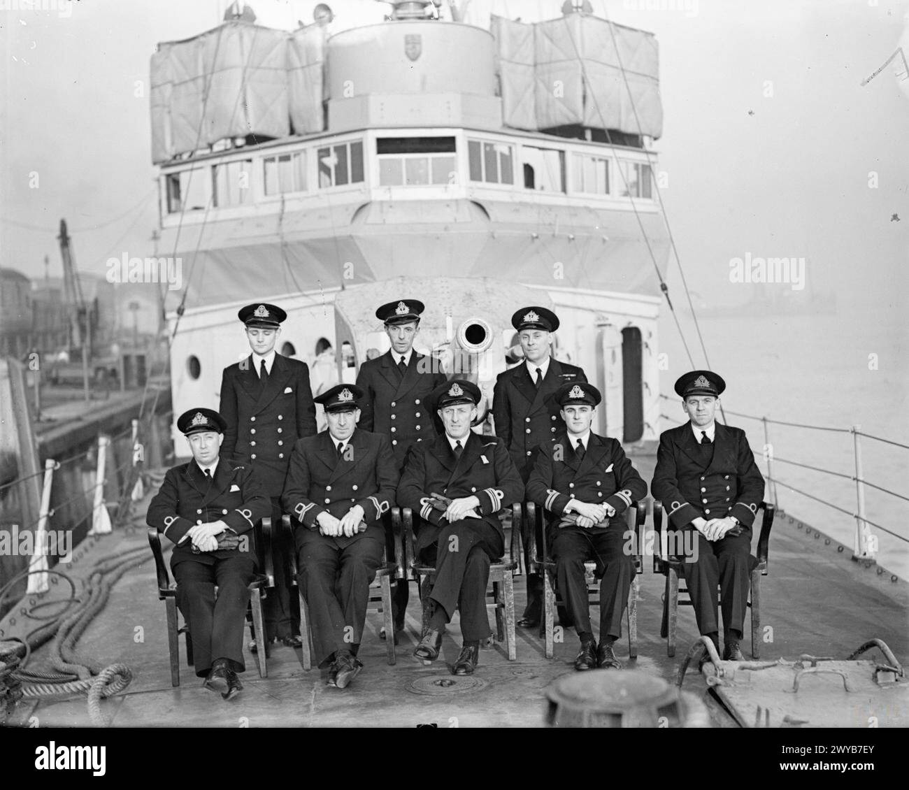 WITH HMS MONTGOMERY, EX-US DESTROYER. 20 NOVEMBER 1941, GOUROCK. - A ...