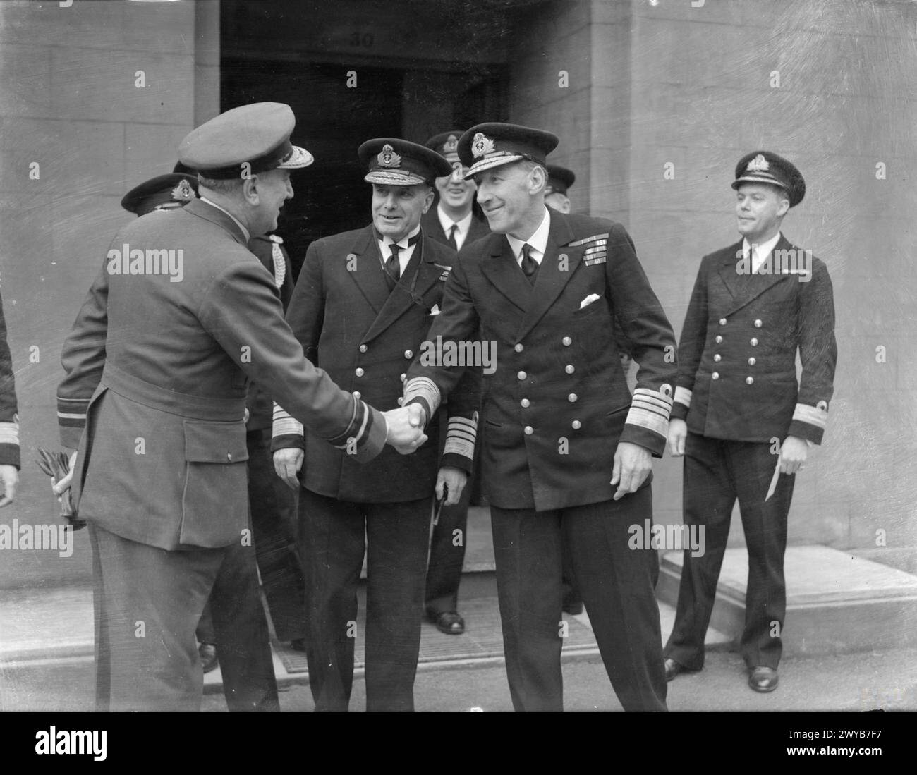 NEW COMMANDER IN CHIEF TAKES OVER AT ROSYTH. 14 APRIL 1942, PITREAVIE ...