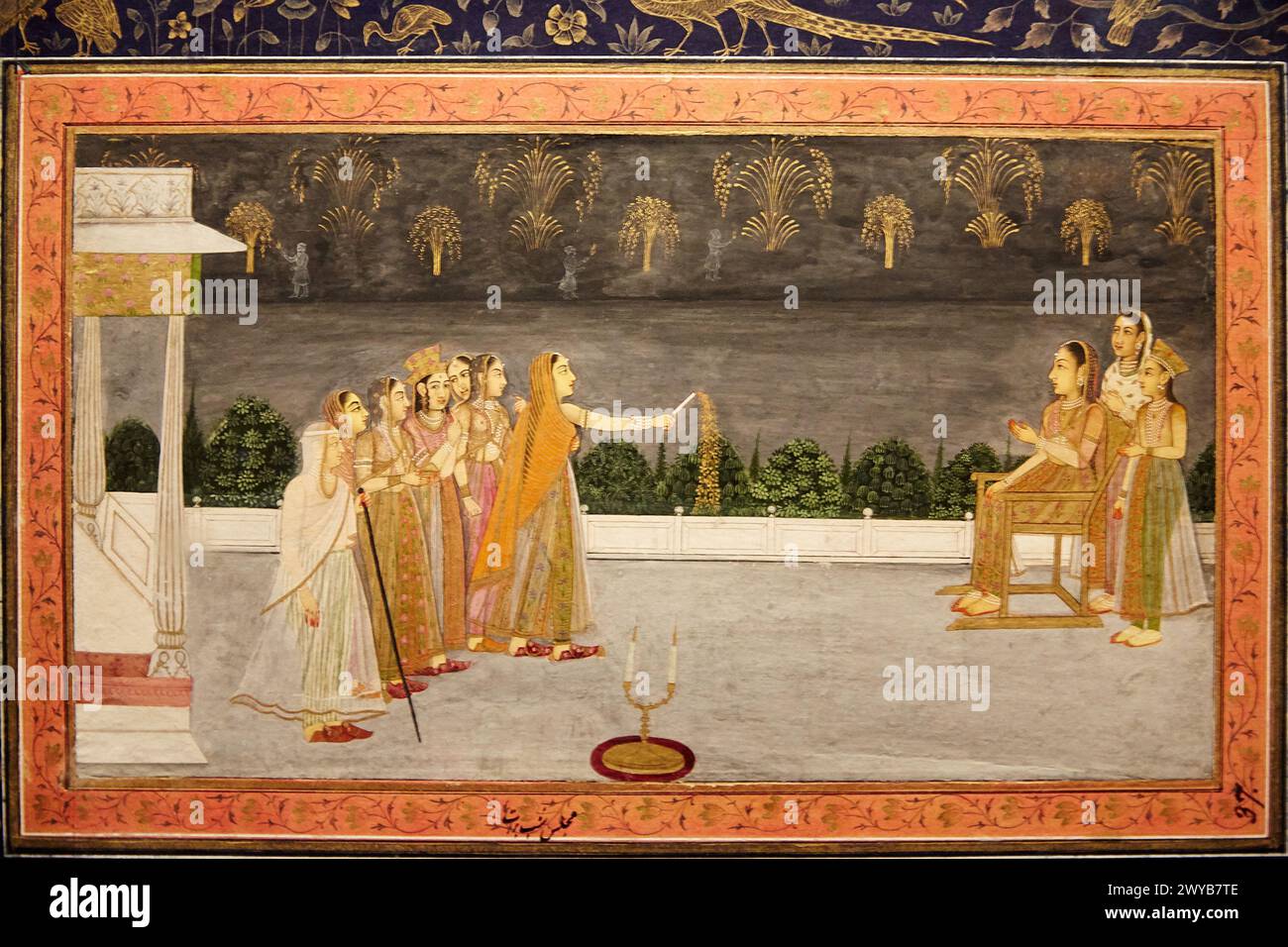 Mughal miniature painting, Islamic Art, India, Pergamon Museum, Berlin ...