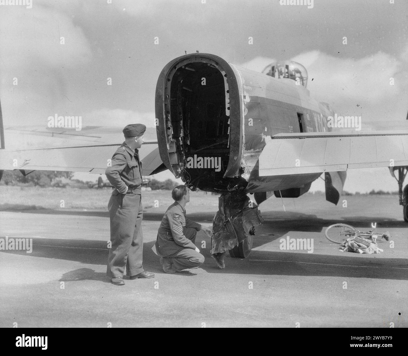 ROYAL AIR FORCE BOMBER COMMAND, 1942-1945. - Back at their base, East ...