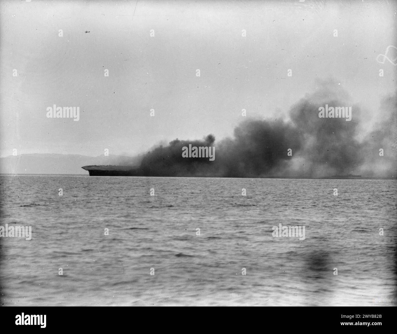 THE SINKING OF HMS ARK ROYAL. 13 NOVEMBER 1941, ON BOARD AN ESCORTING ...