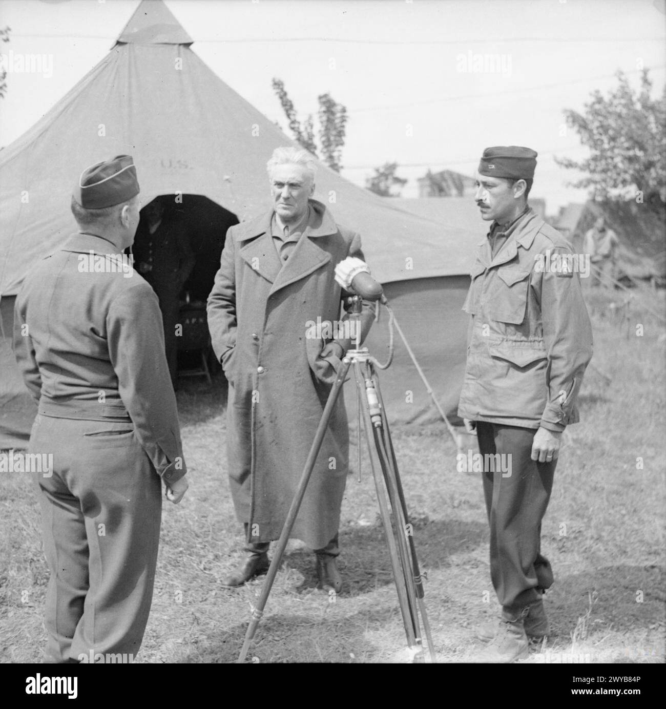 Marshal Rodolfo Graziani, Commander of the Italian Army in Libya, is ...