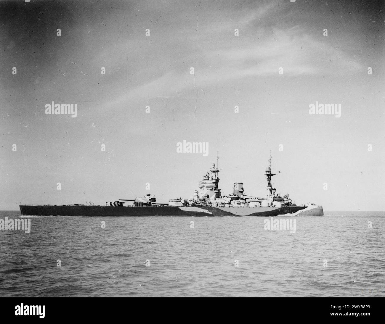 HMS RODNEY, BRITISH BATTLESHIP. 4 MAY 1942, LIVERPOOL. - (Same as A ...