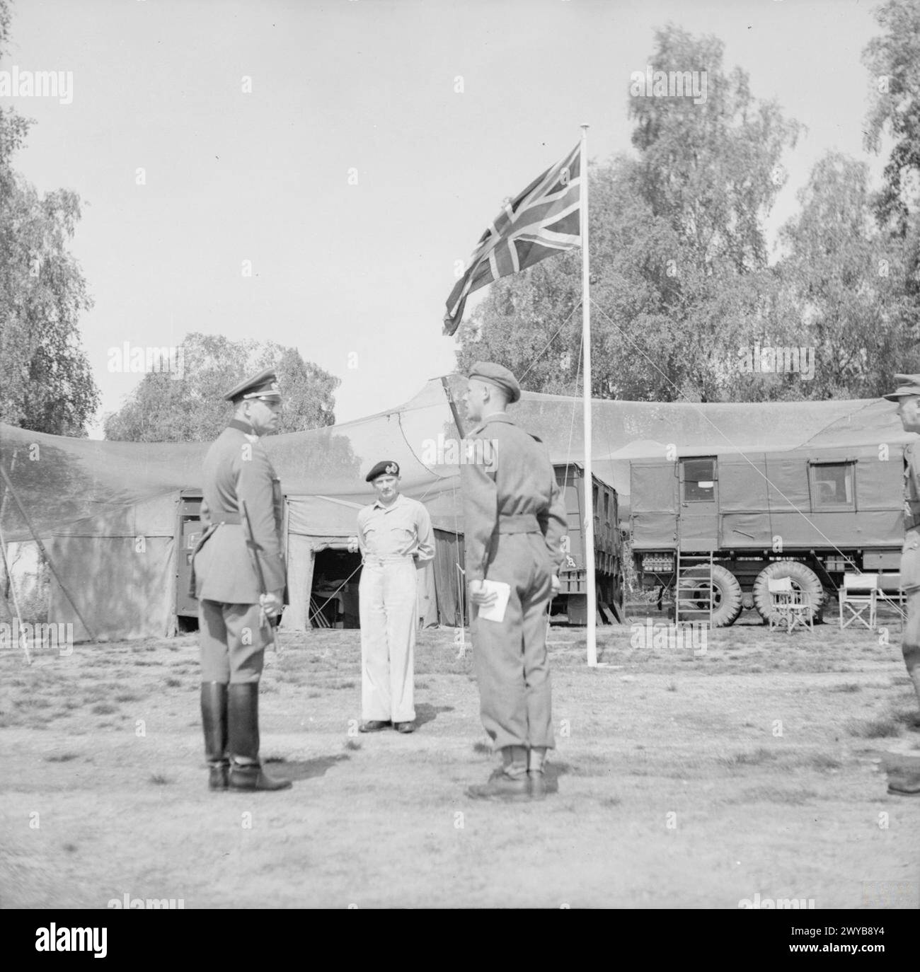 FIELD MARSHAL BUSCH RECIEVES HIS ORDERS FROM FIELD MARSHAL MONTGOMERY ...