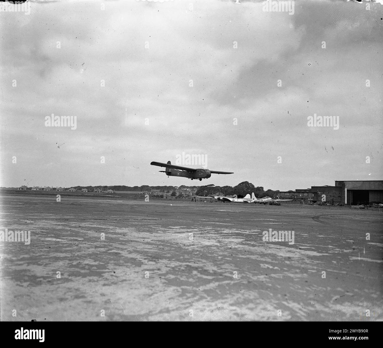 Hadrian Mark I glider FR579 'Voo Doo' arrives at Prestwick after ...