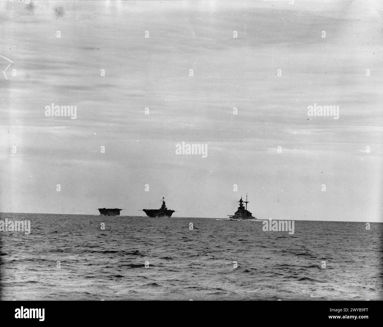 THE SINKING OF HMS ARK ROYAL. 13 NOVEMBER 1941, ON BOARD AN ESCORTING ...