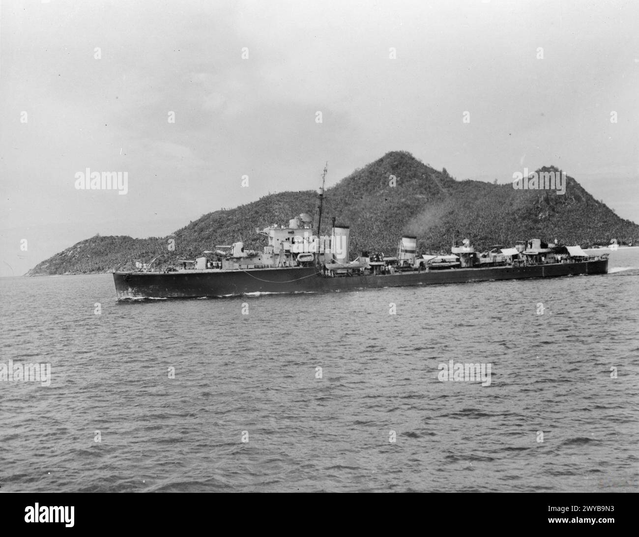 In August 1942, HMS Fortune, a destroyer of the Eastern Fleet, is ...