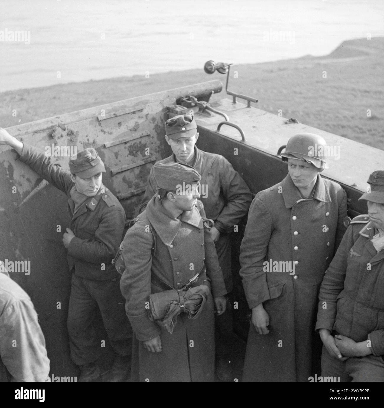 On 24 March 1945, German POWs were transported in a Buffalo vehicle ...