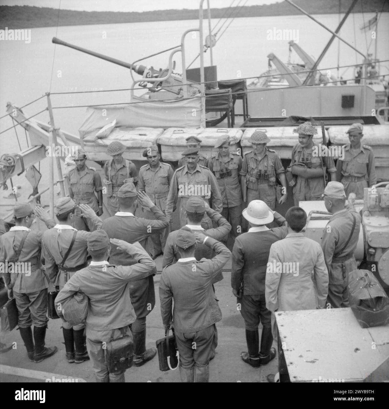 THE BRITISH OCCUPATION OF THE NICOBAR ISLANDS, 1945 - Members of the ...