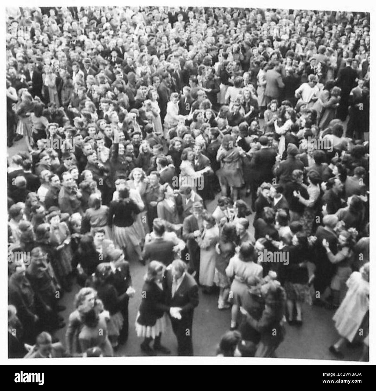 V.E.DAY in ENSCHEDE, HOLLAND - Original wartime caption: Dancing in the ...