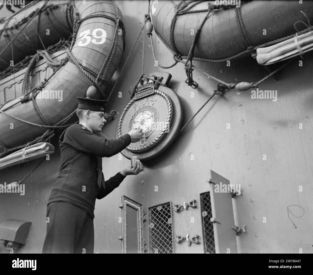 ON BOARD THE BATTLESHIP HMS DUKE OF YORK. 12 TO 14 OCTOBER 1941, ON ...