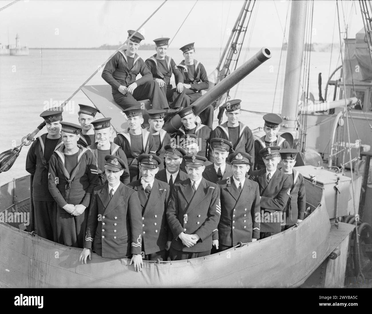 THE OFFICERS AND MEN OF HIS MAJESTY'S TRAWLERS. OCTOBER 1941, AT DOVER ...