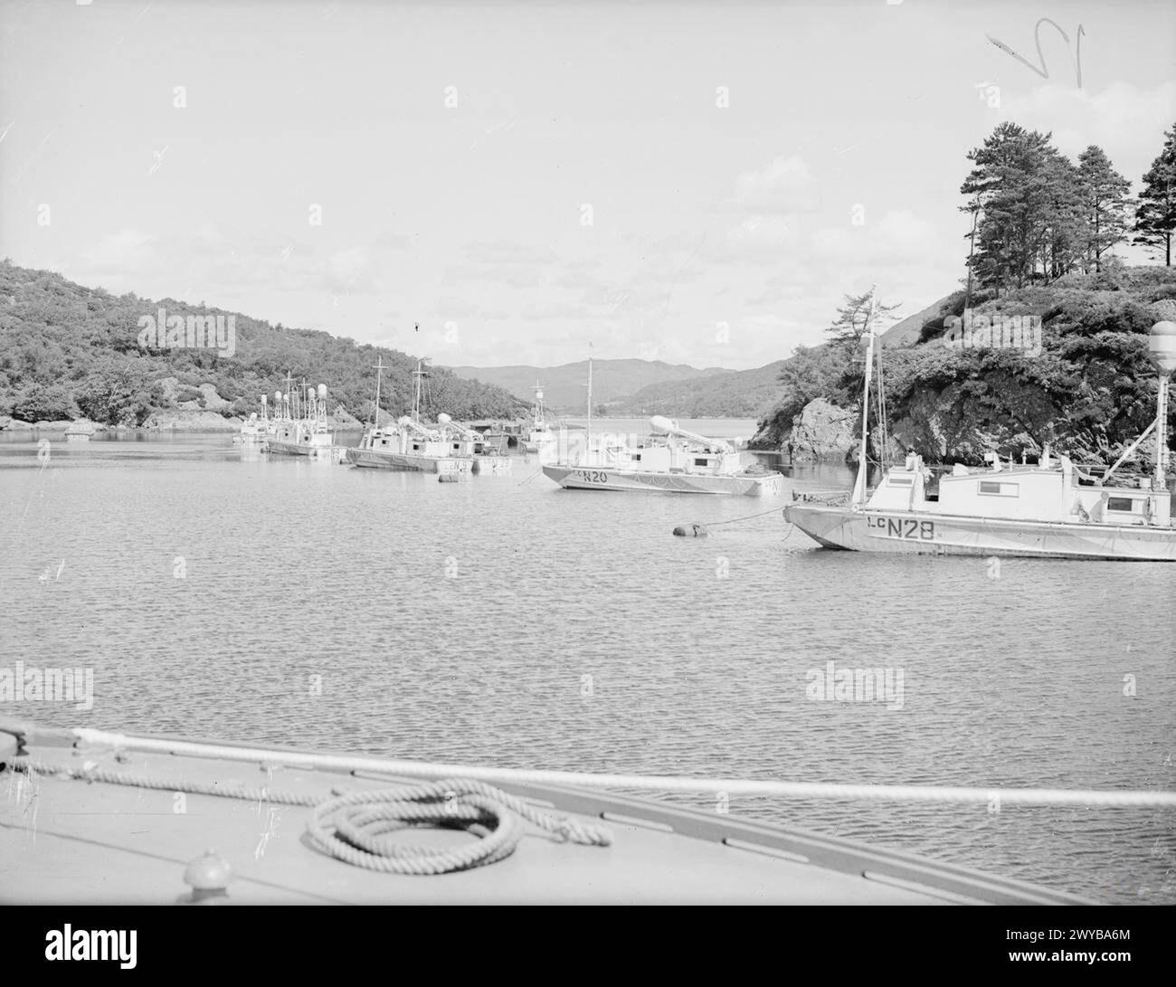 COMBINED OPERATION BASES IN SCOTLAND. JULY 1945, VARIOUS COMBINED ...