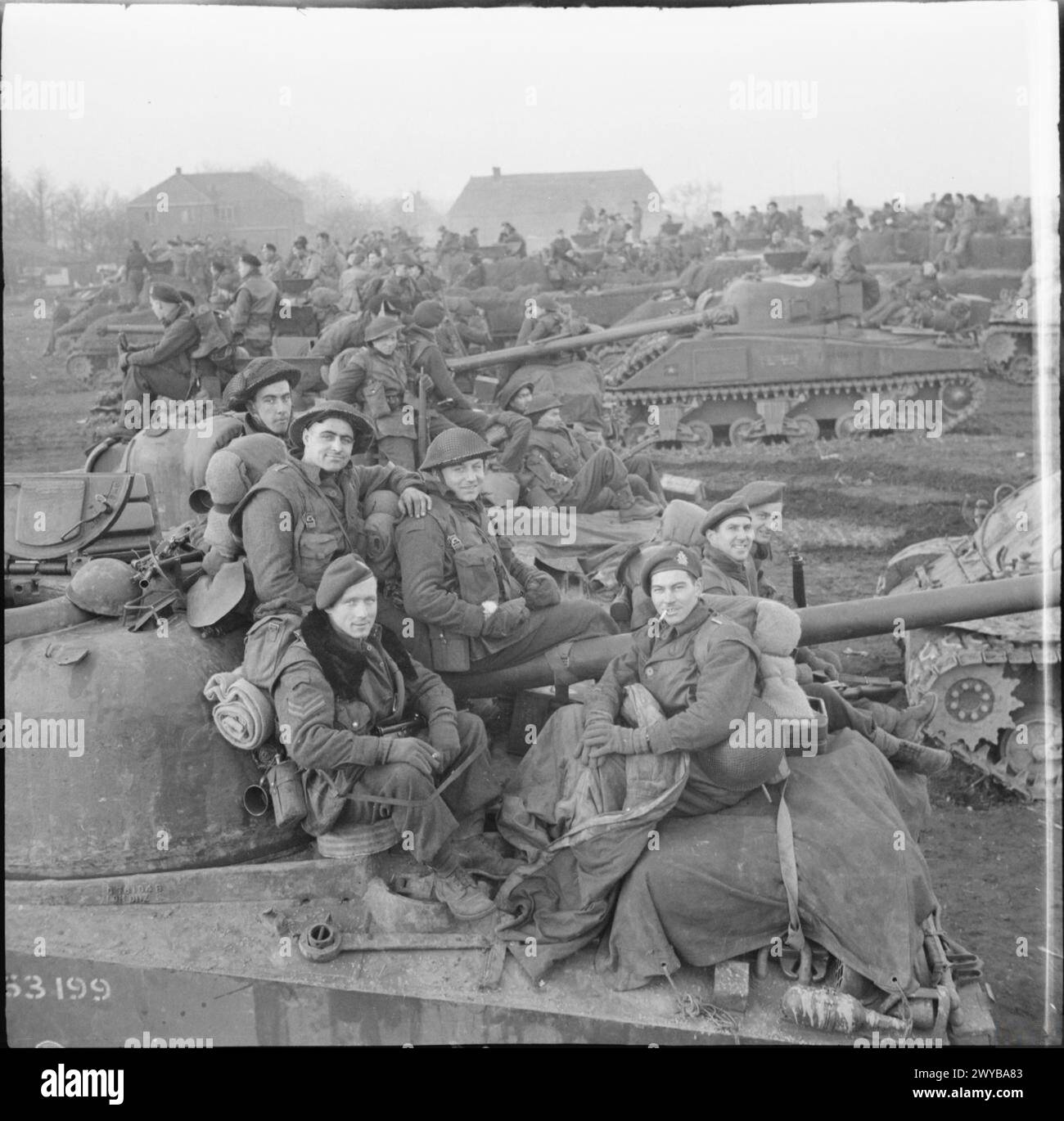 THE CAMPAIGN IN NORTH-WEST EUROPE 1944-45 - Sherman tanks of 10th ...