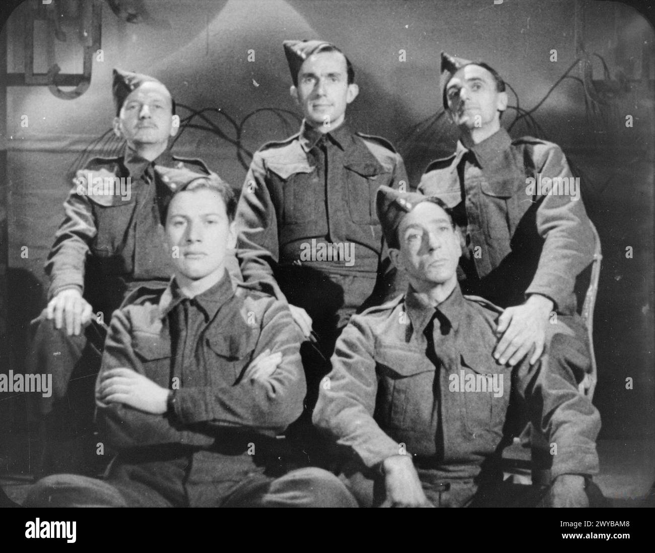 Black and white - Still from the 1943 British Army training film 'The ...