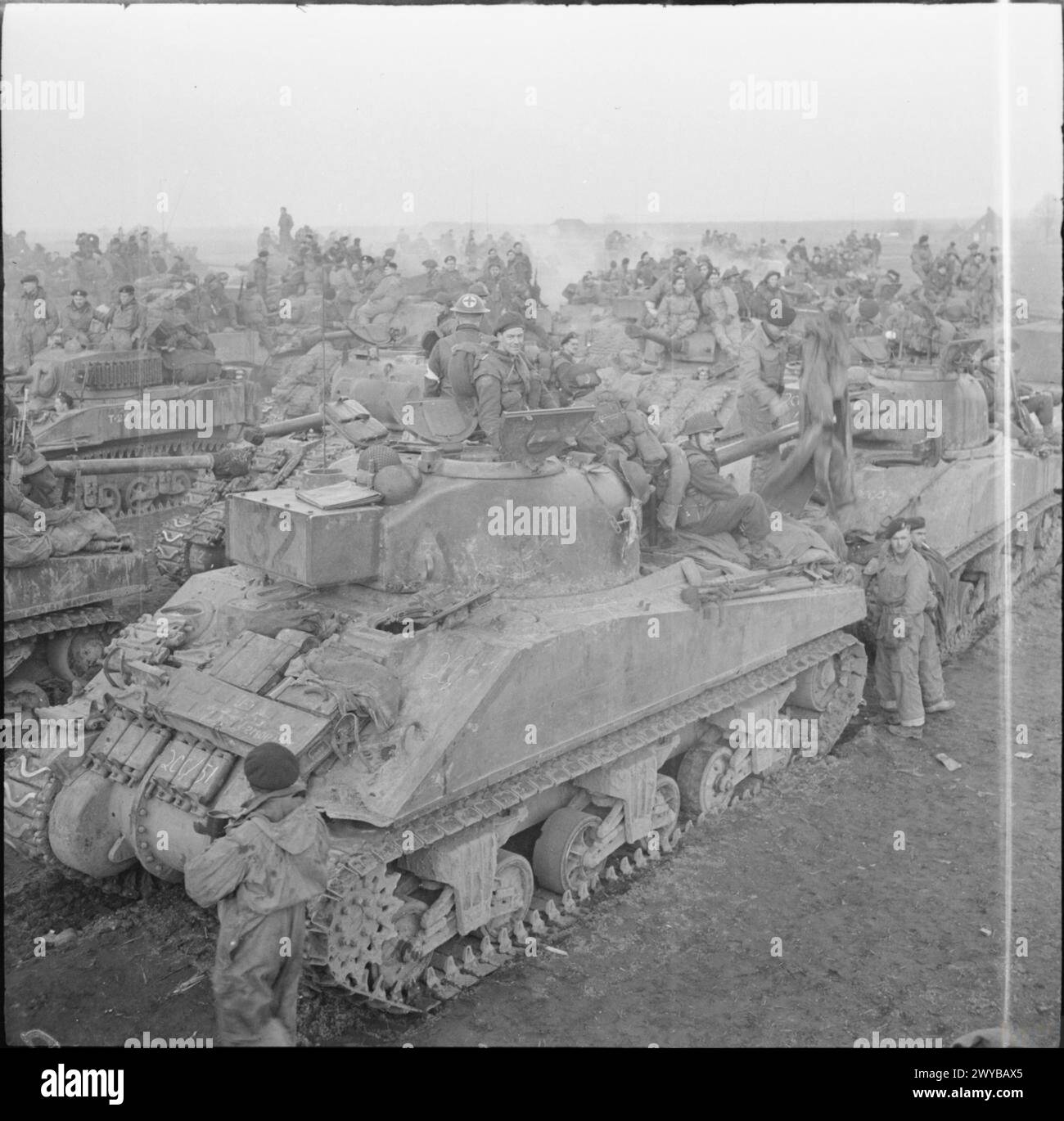 Sherman tanks of the 10th Canadian Armoured Regiment (Fort Garry Horse ...