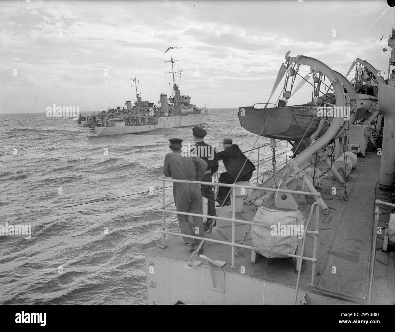 Algerine-class minesweepers operate from HMS Lochinvar, Granton ...