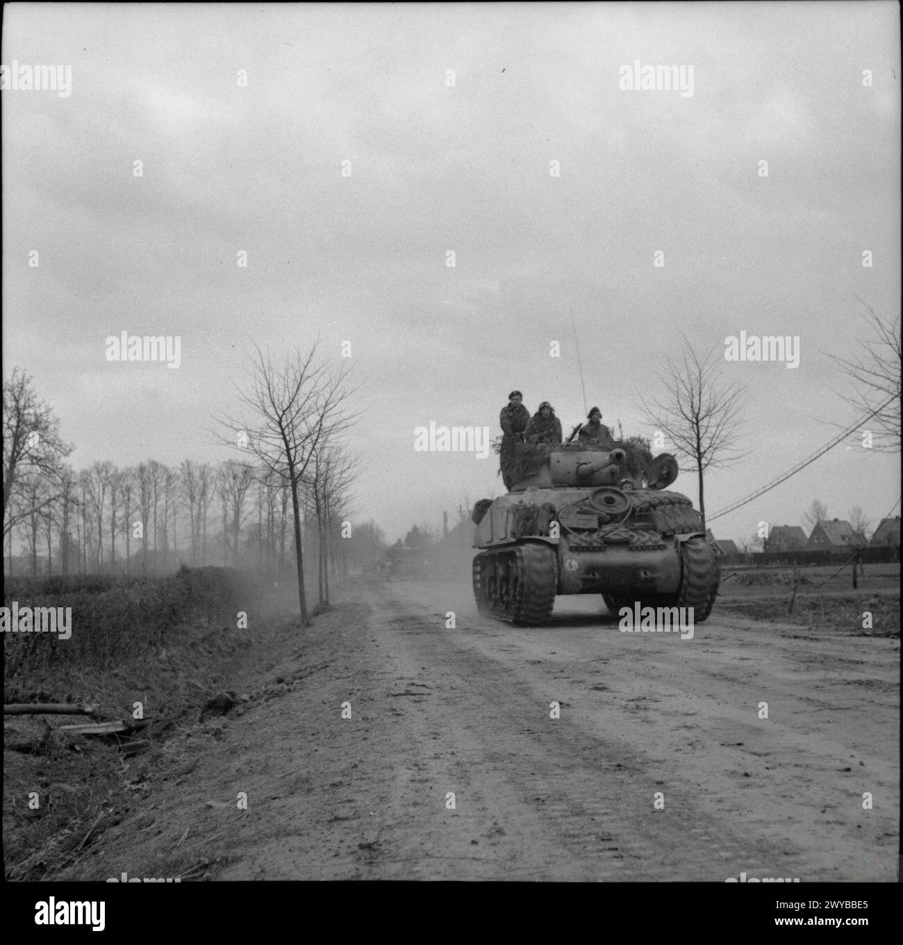 THE BRITISH ARMY IN NORTH-WEST EUROPE 1944-45 - Sherman Firefly of 7th Armoured Division near ...